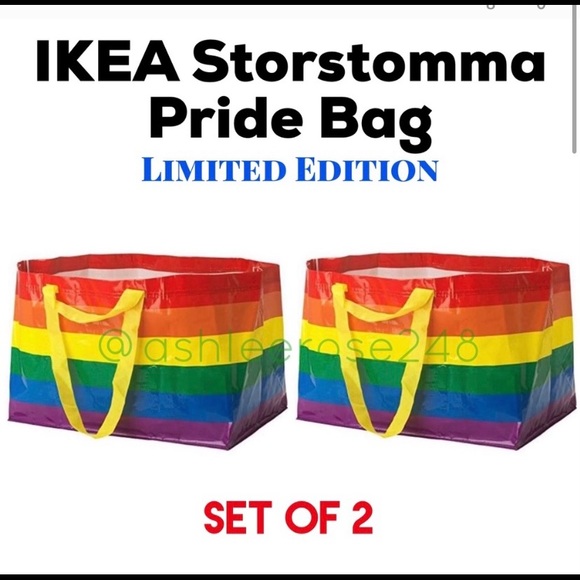 IKEA | Bags | Nwt Ikea Storstomma Rainbow Bag Limited Edition | Poshmark